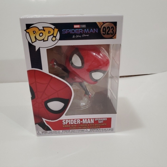 Funko | Toys | Spiderman Funko Upgraded Suit 923 Free Vinyl Protector ...